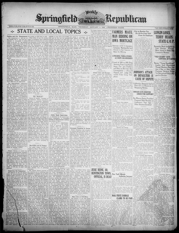Springfield Weekly Republican - Digital Commonwealth