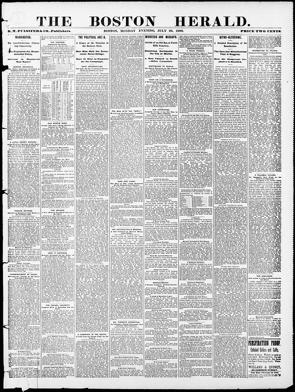 The Boston Herald. July 26, 1880 - Digital Commonwealth