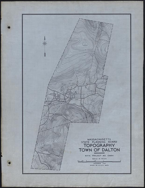 Topography Town of Dalton - Digital Commonwealth