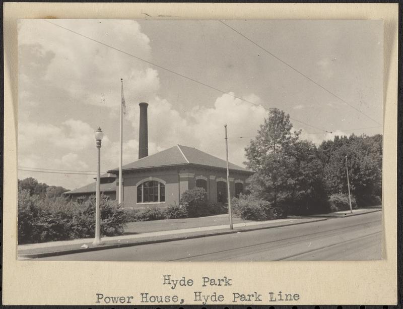 Hyde Park, power house, Hyde Park line - Digital Commonwealth