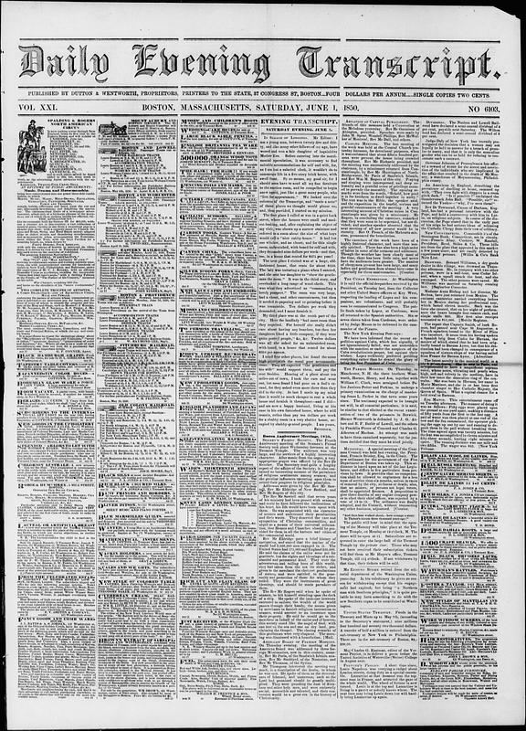 Daily Evening Transcript - Digital Commonwealth