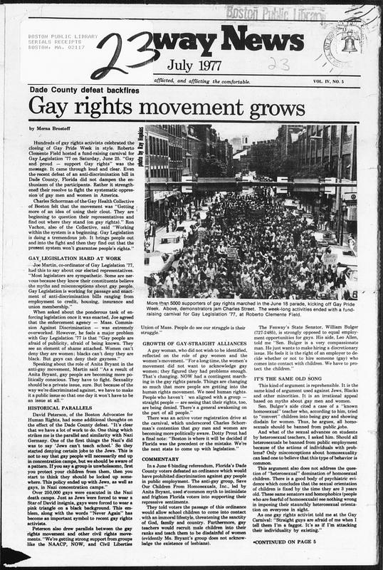 The Fenway News. July 01, 1977 - Digital Commonwealth