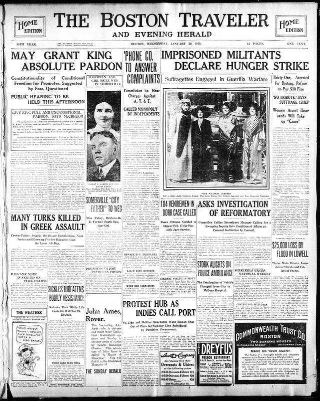 Boston Traveler and Evening Herald. January 29, 1913 - Digital Commonwealth
