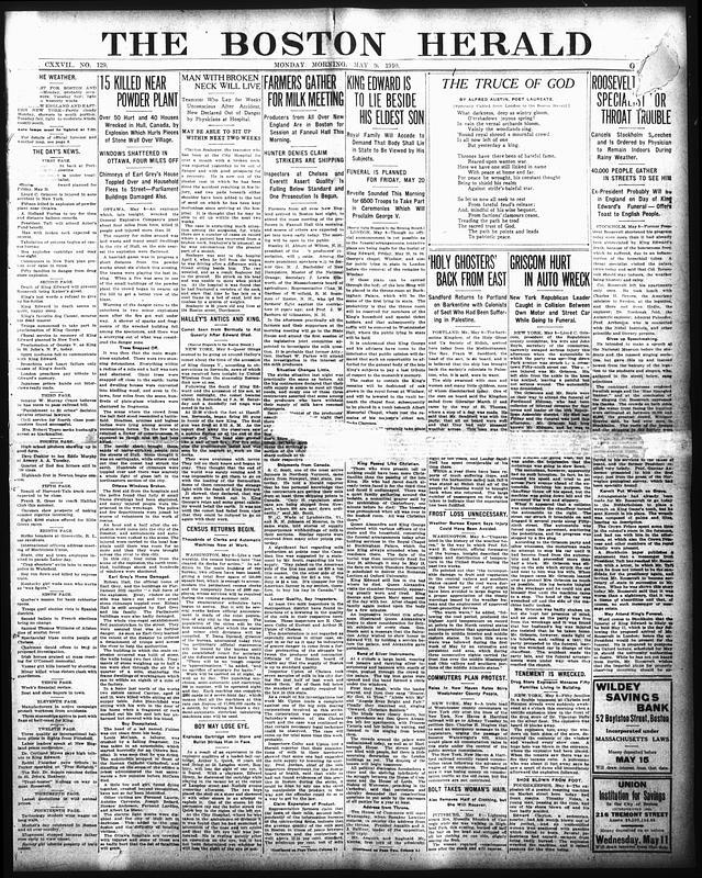 The Boston Herald. May 09, 1910 - Digital Commonwealth