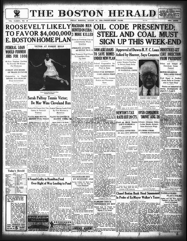 Boston Herald. August 18, 1933 - Digital Commonwealth