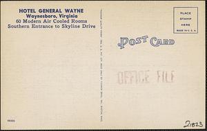 The General Wayne Hotel, Waynesboro, Va. - Digital Commonwealth