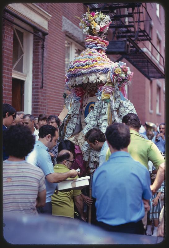 Religious procession, North End, Boston - Digital Commonwealth