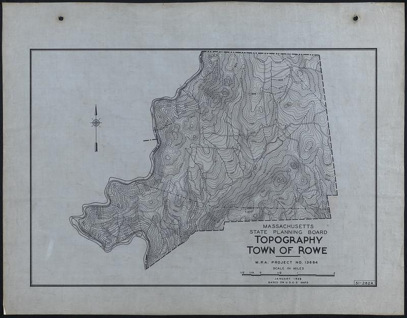 Topography Town of Rowe - Digital Commonwealth
