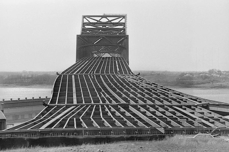 Urban renewal, Braga Bridge construction, Fall River, MA - Digital ...