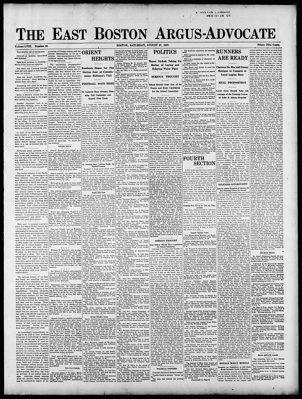 East Boston Argus-Advocate - Digital Commonwealth