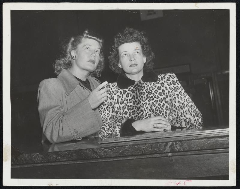 Waiting for Their Braves to arrive at Back Bay Station were Mrs ...