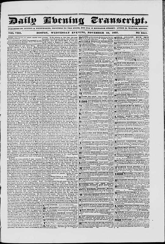 Daily Evening Transcript - Digital Commonwealth