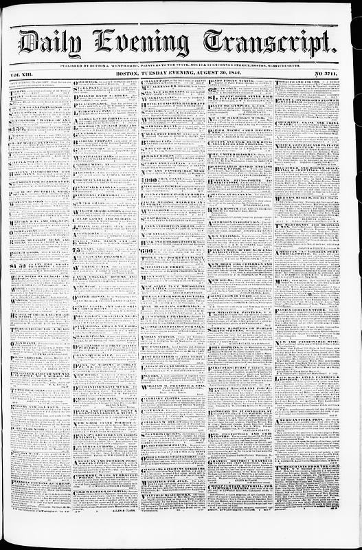 Daily Evening Transcript - Digital Commonwealth