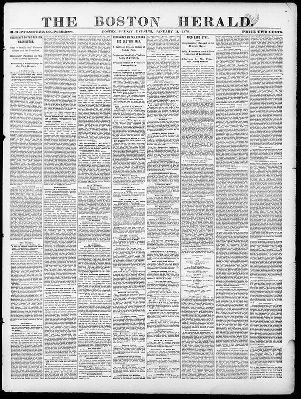 The Boston Herald. January 11, 1878 - Digital Commonwealth