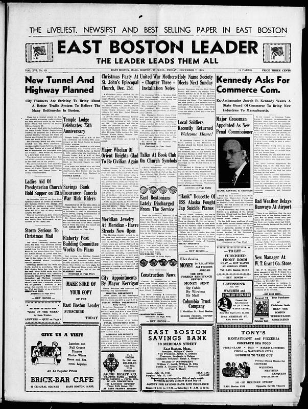 East Boston Leader, December 07, 1945 - Digital Commonwealth