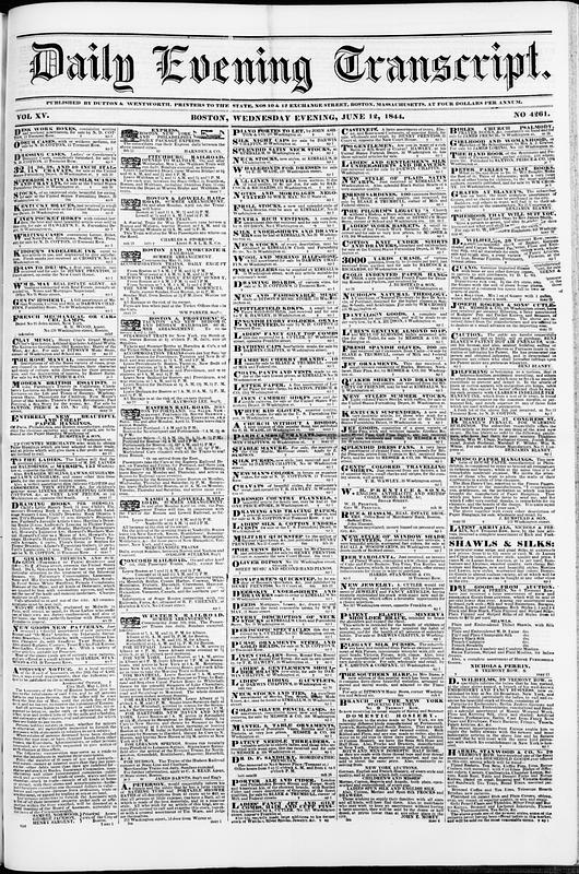 Daily Evening Transcript - Digital Commonwealth