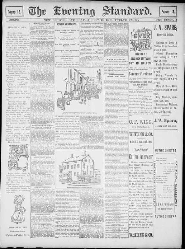 Evening Standard. August 13, 1892 - Digital Commonwealth