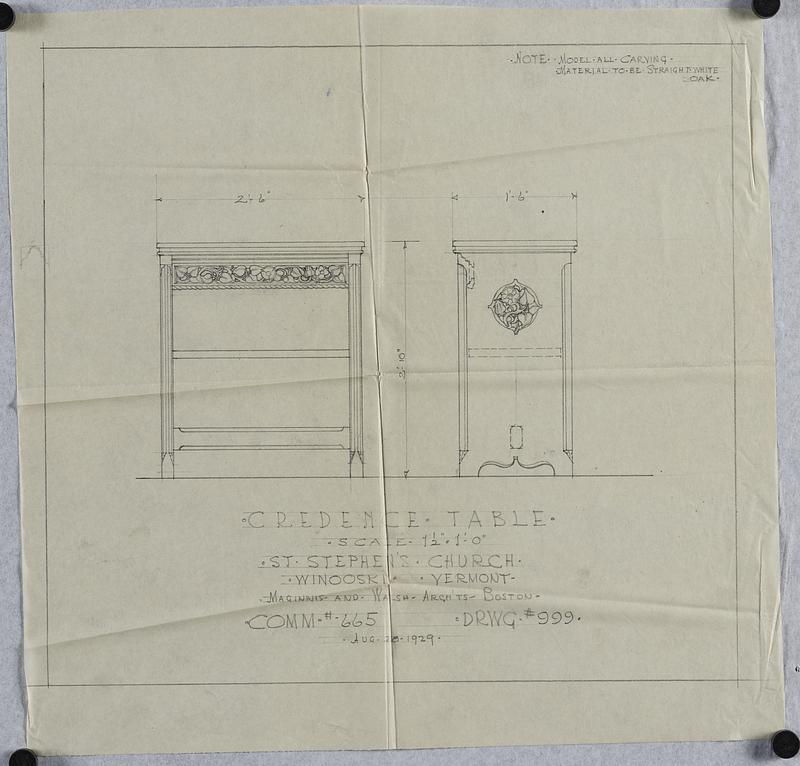 Credence table - Digital Commonwealth