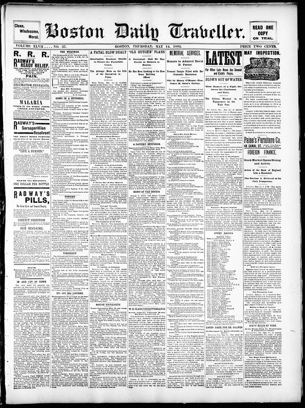 Boston Daily Traveller. May 14, 1891 - Digital Commonwealth