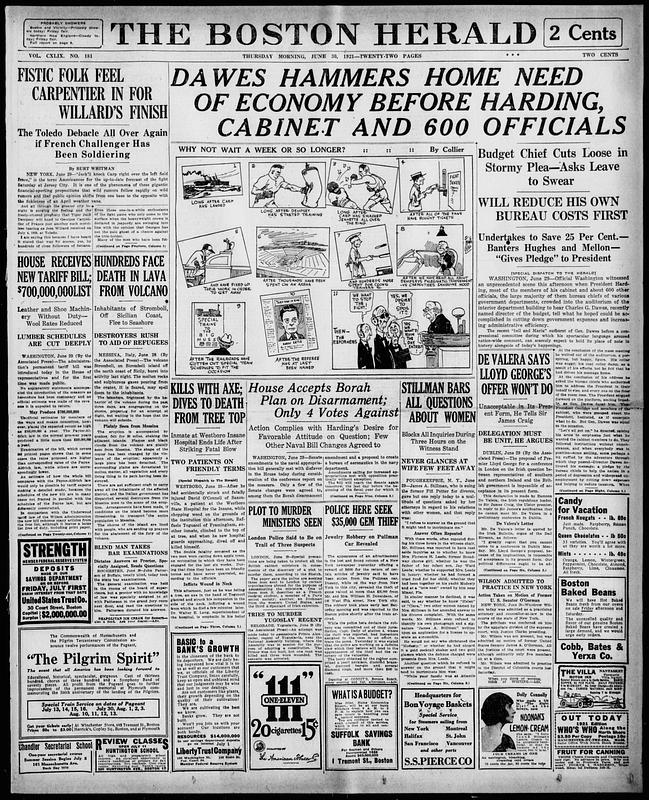 Boston Herald. June 30, 1921 - Digital Commonwealth