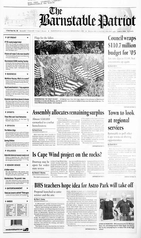 Barnstable Patriot. June 04, 2004 - Digital Commonwealth