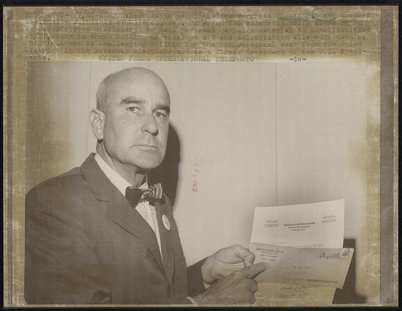 Democratic candidate for Congress Thomas B. Adams accused Rep.Philip J ...