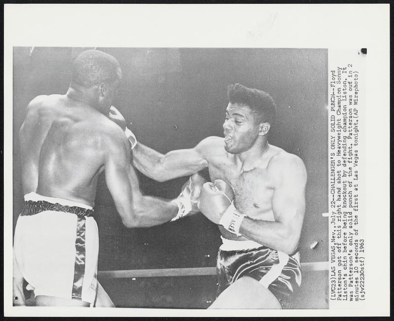 Challenger's Only Solid Punch--Floyd Patterson got off this right hand ...