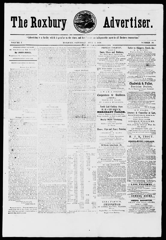 The Roxbury Advertiser - Digital Commonwealth