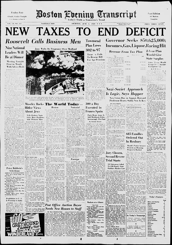 Boston Evening Transcript. June 01, 1939 - Digital Commonwealth
