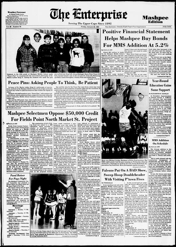 The Mashpee Enterprise. January 22, 1993 - Digital Commonwealth