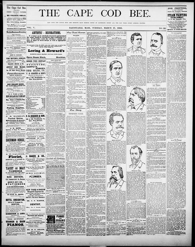 The Cape Cod Bee. March 17, 1885 - Digital Commonwealth