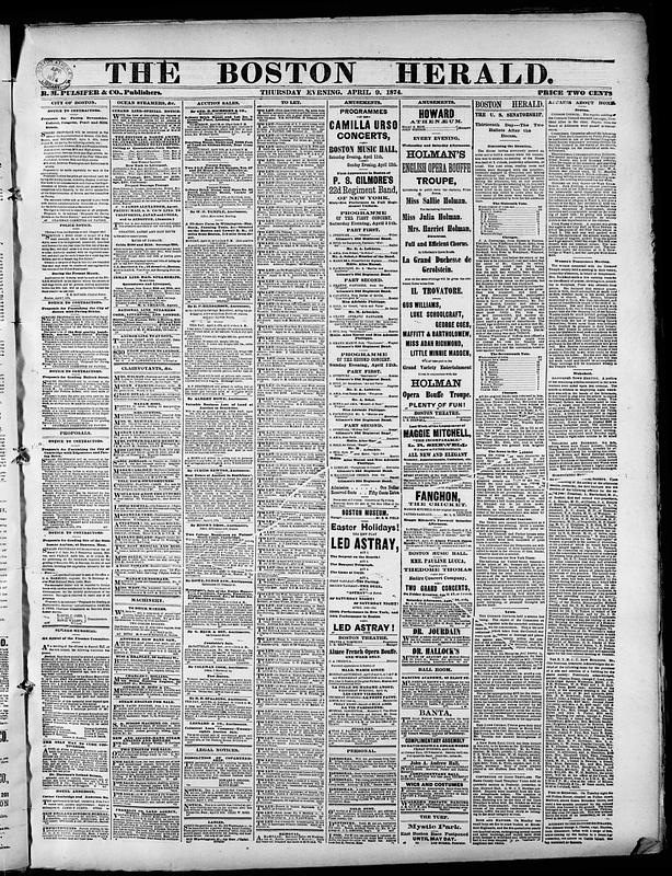 The Boston Herald. April 09, 1874 - Digital Commonwealth