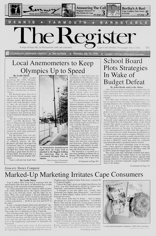 The Register. July 18, 1996 - Digital Commonwealth