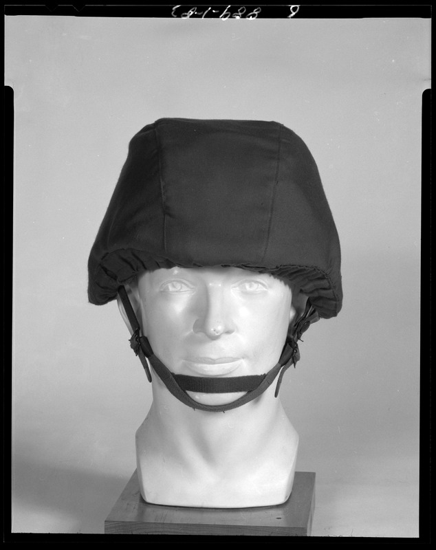 Body armor, face shield, front view - Digital Commonwealth