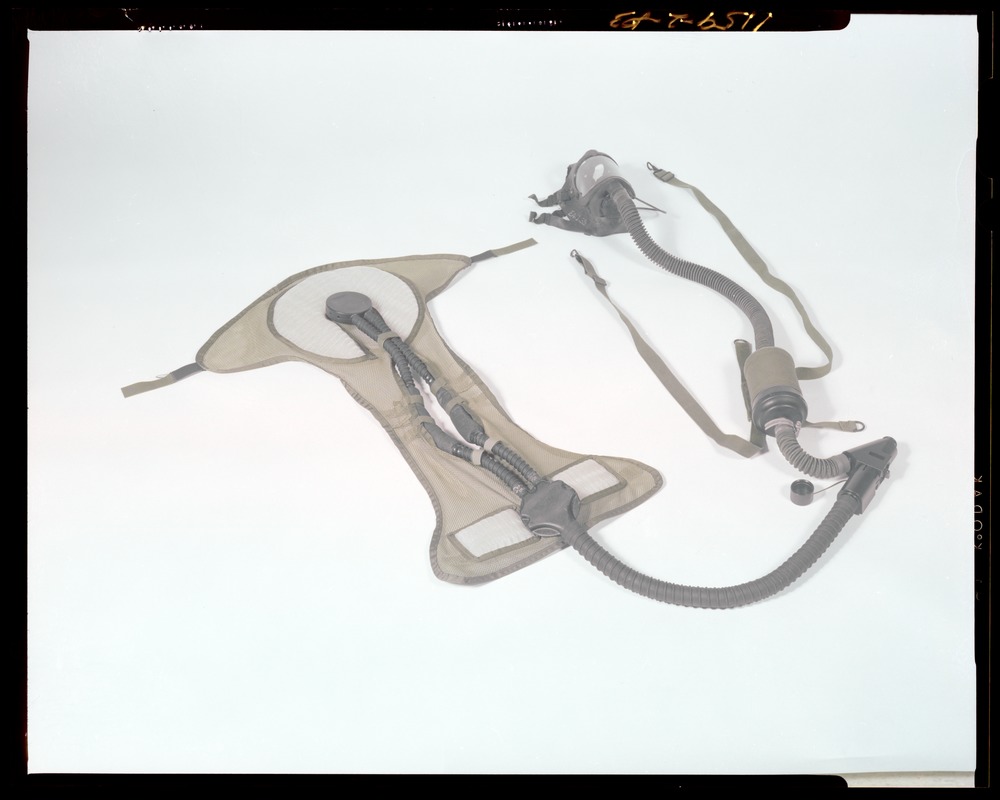 IPL, airvest system layed with face mask - Digital Commonwealth