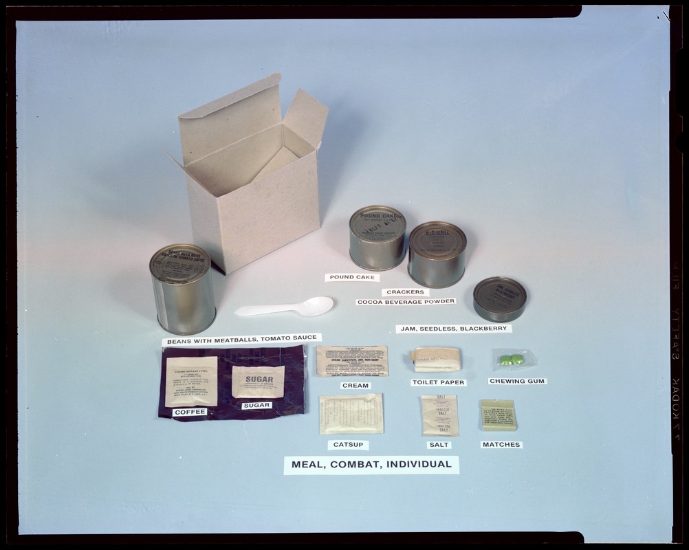 Food lab, meal, combat individual - Digital Commonwealth