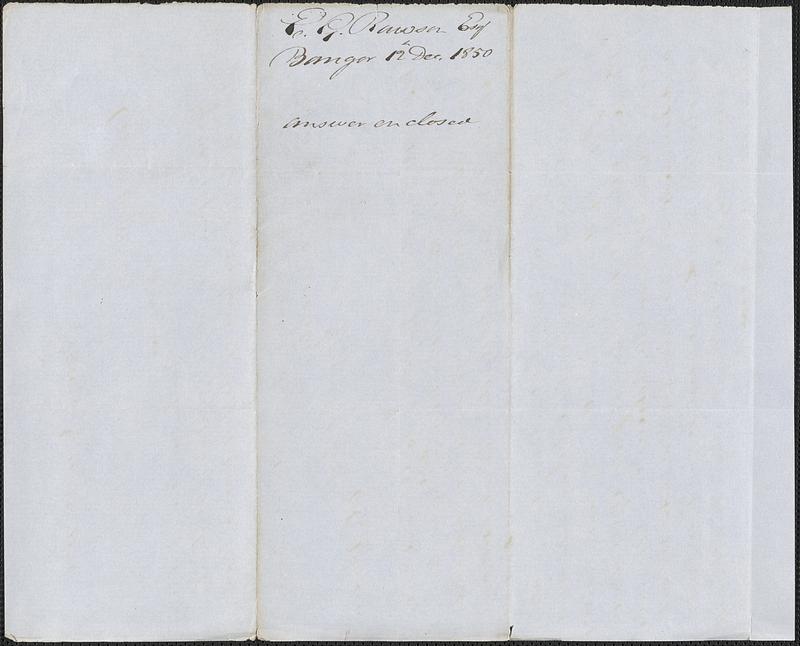 E. G. Rawson to George Coffin, 12 December 1850 - Digital Commonwealth