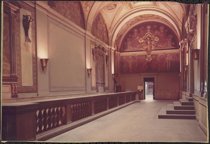 Sargent Gallery murals, looking towards the Dogma of Redemption ...