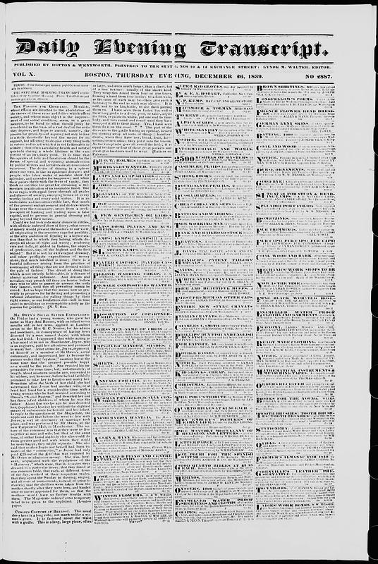 Daily Evening Transcript - Digital Commonwealth