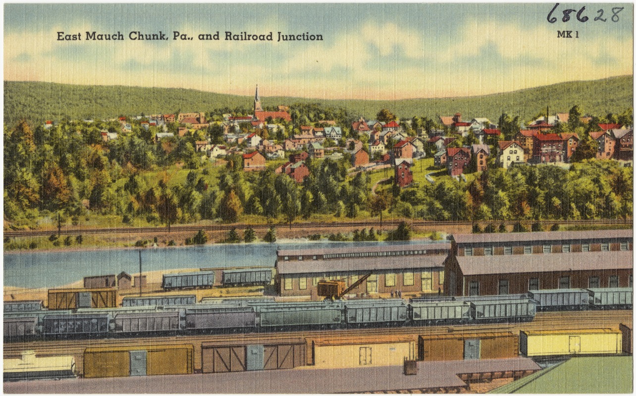 East Mauch Chunk, Pa. and railroad junction - Digital Commonwealth