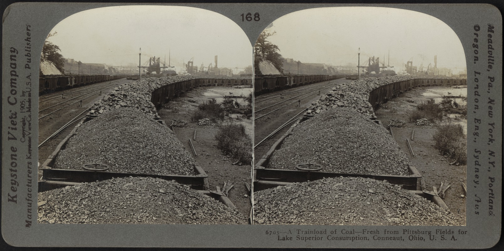 A trainload of coal from Pittsburg coal mines for Lake Superior Ports ...