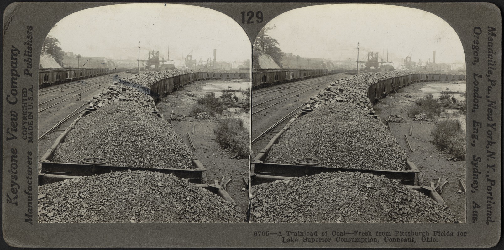 A trainload of coal from Pittsburgh fields for Lake Superior ...
