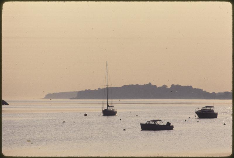 Boston Harbor Islands from Morrissey Boulevard - Toward Thompsons ...