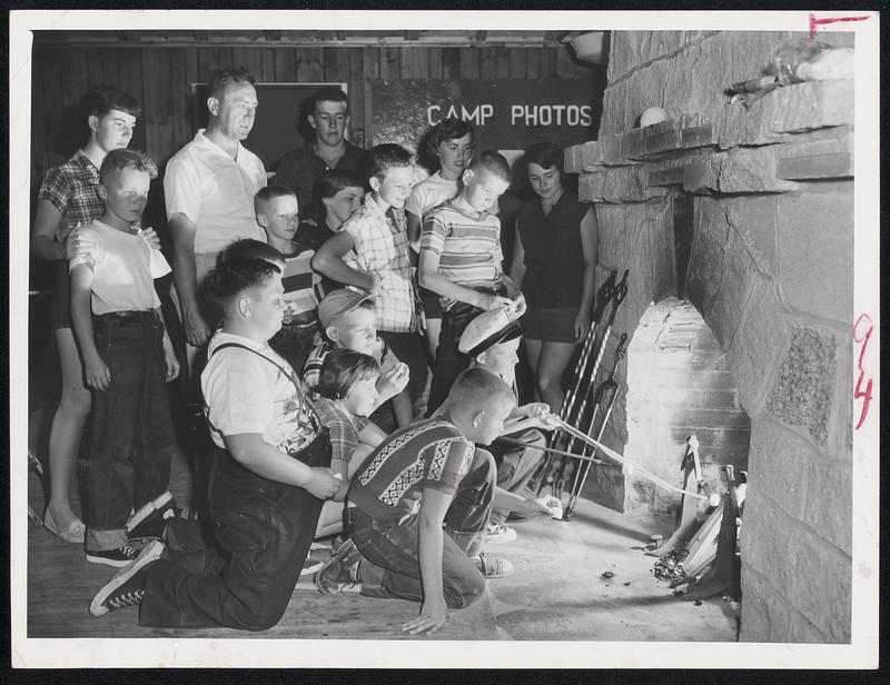 Toasting Marshmallows is part of the fun provided for infantile ...
