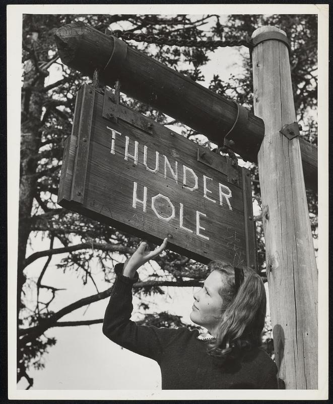 Thunder Hole, a booming sea cavern, is at the entrance to Bar Harbor's ...