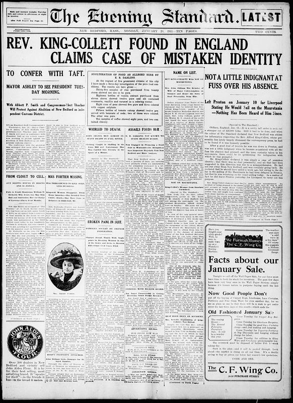 Evening Standard. January 20, 1913 - Digital Commonwealth