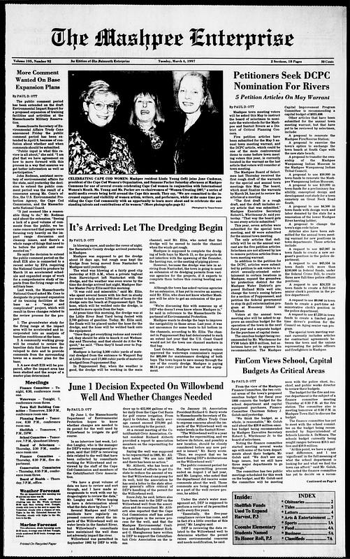 The Mashpee Enterprise. March 04, 1997 - Digital Commonwealth