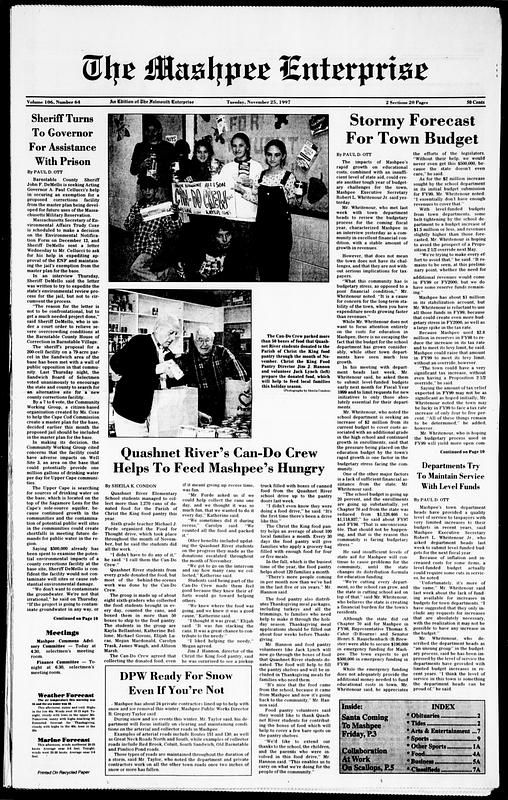 The Mashpee Enterprise. November 25, 1997 - Digital Commonwealth