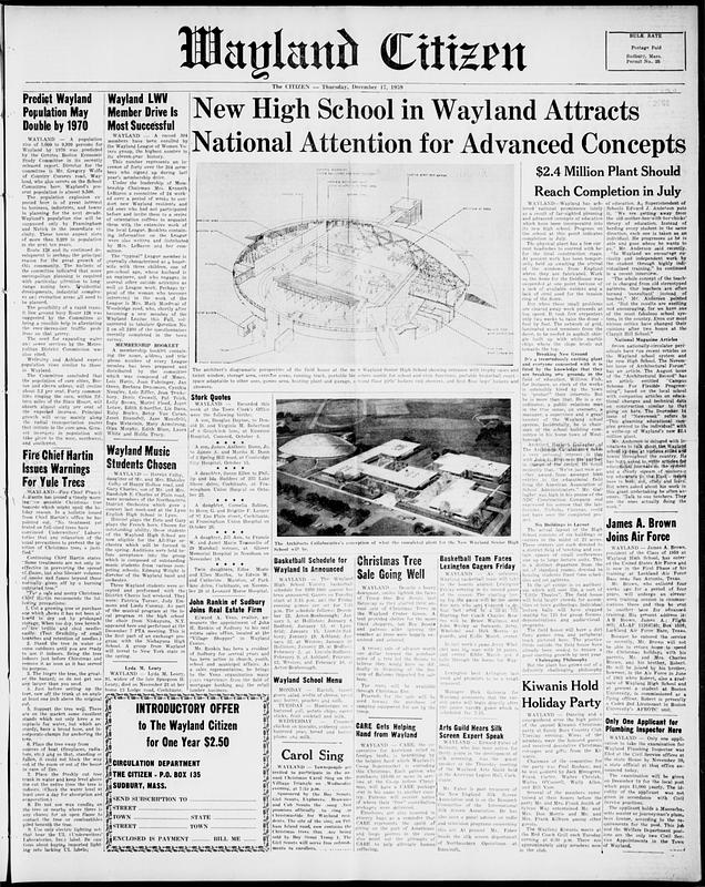 The Wayland Citizen. December 17, 1959 - Digital Commonwealth