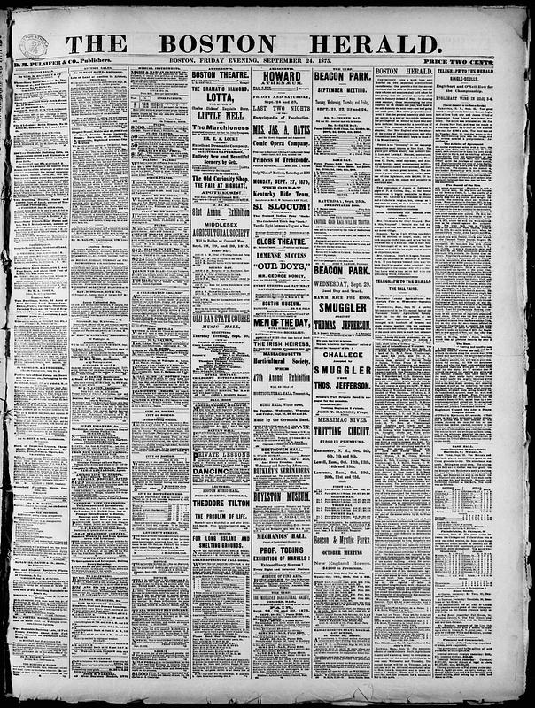 The Boston Herald. September 24, 1875 - Digital Commonwealth